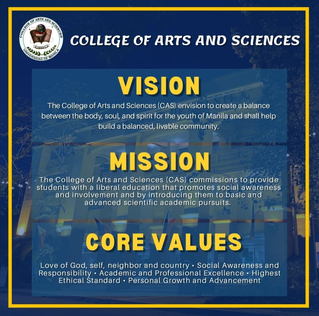 College of Arts and Sciences – Universidad de Manila
