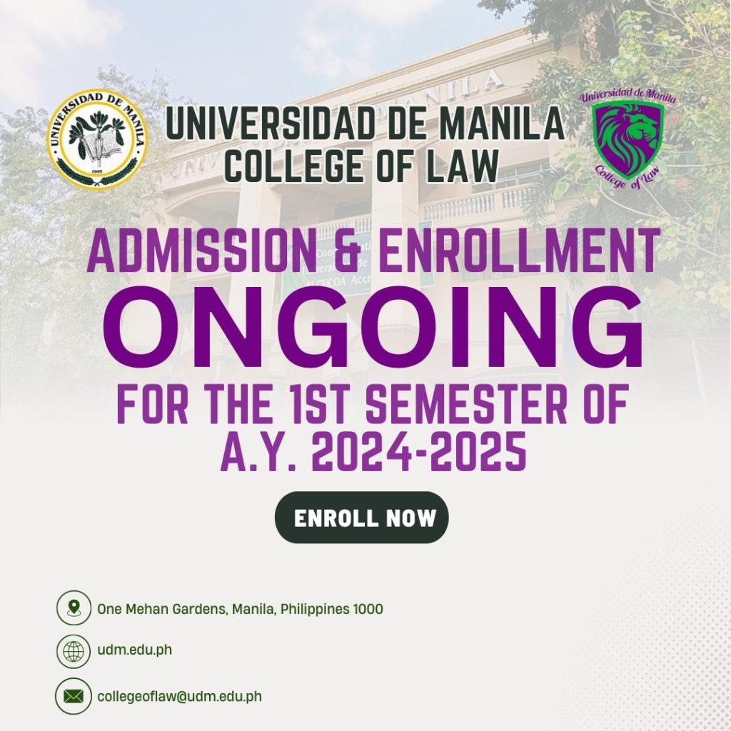 ONGOING! Admission and Enrollment – Universidad de Manila